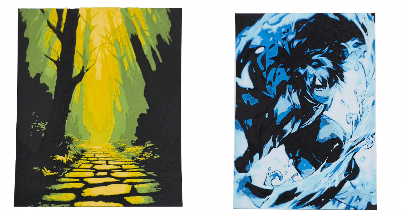 3D Printing 2D Art in Multiple Colors – Cetus3D